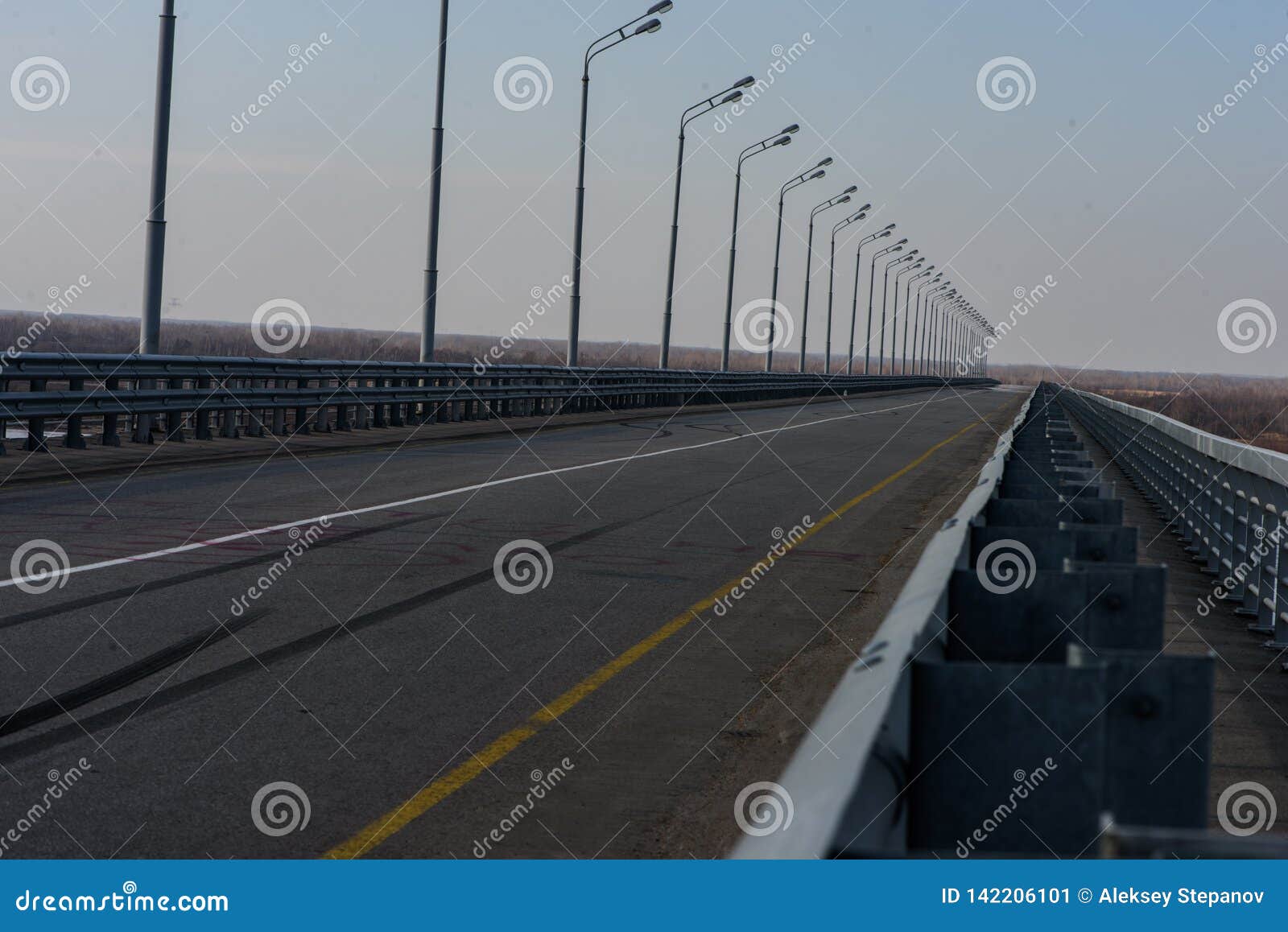 Road Bridge Across the River Stock Image - Image of forest, bridge ...