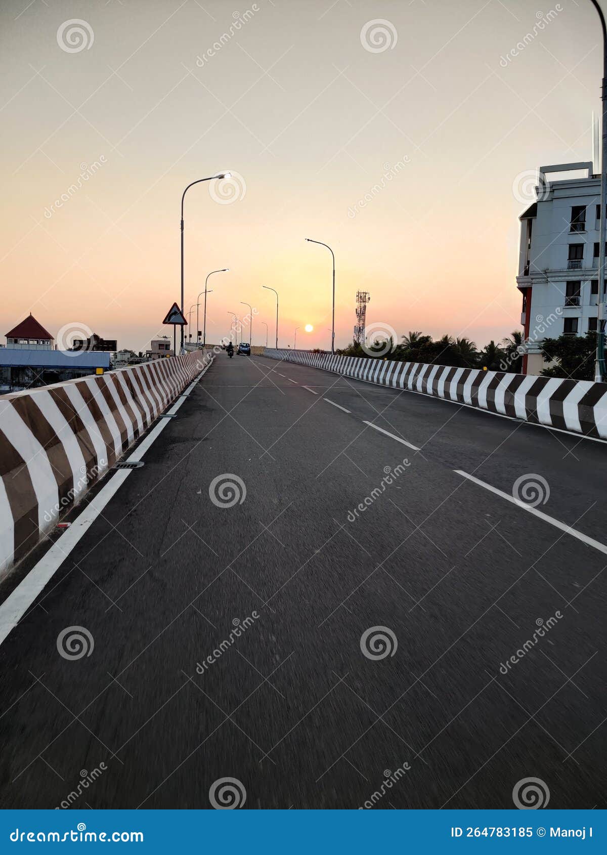 On road bridge drive stock image. Image of light, road - 264783185