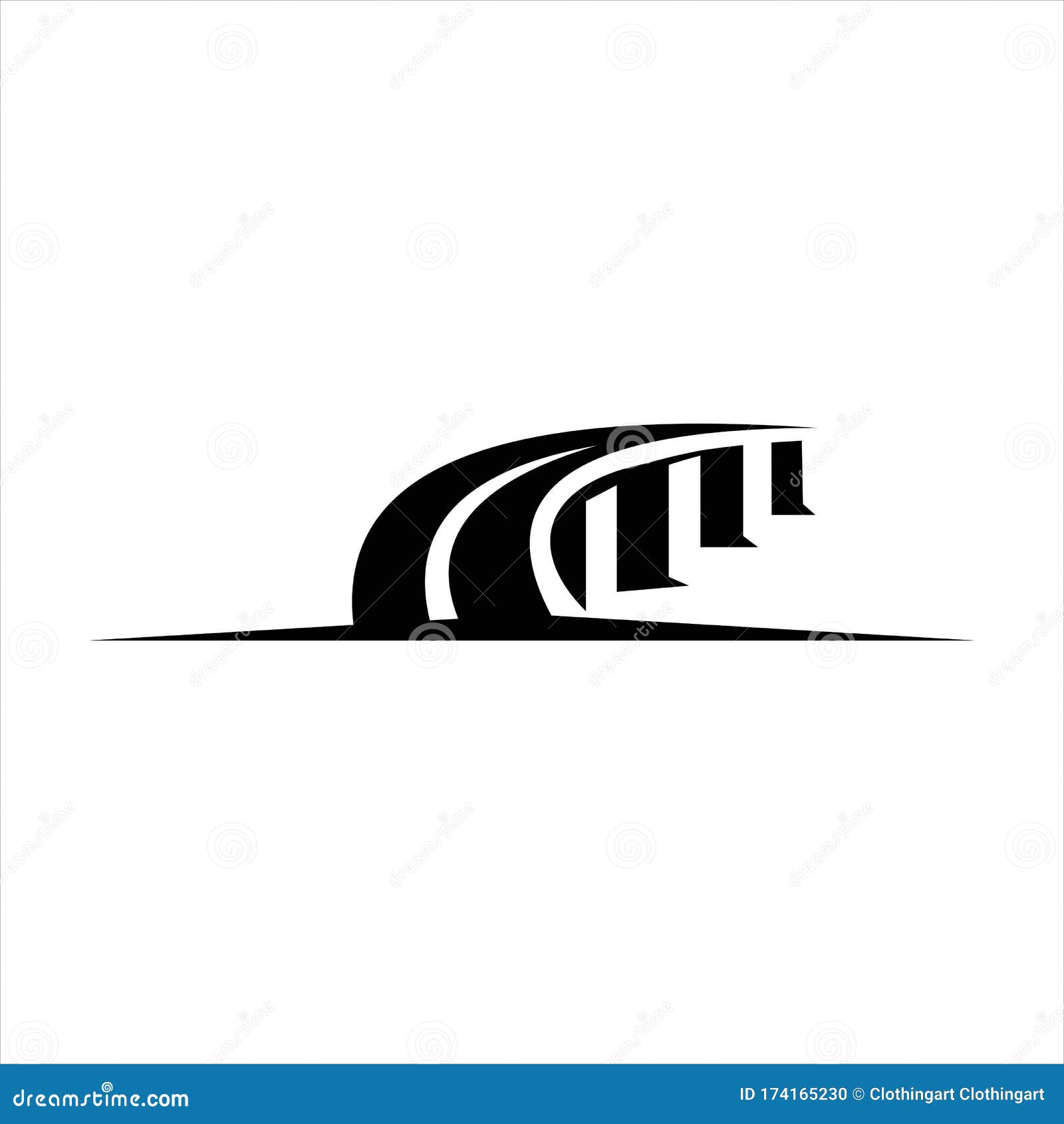 Road and Bridge Logo Design Concepts Stock Vector - Illustration of ...