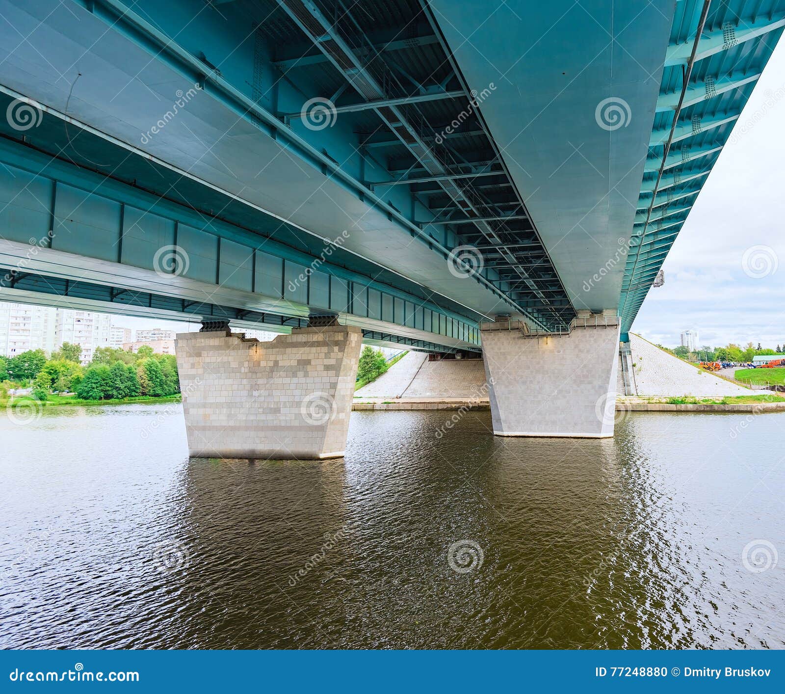 Road bridge over the river stock photo. Image of highway - 77248880