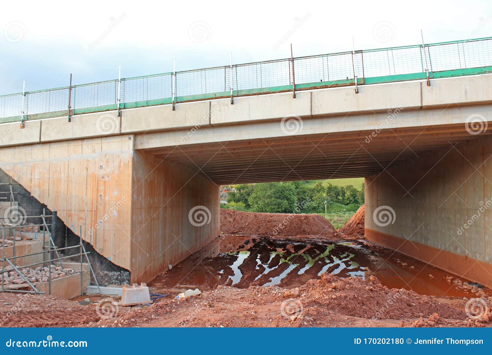 Road Bridge Under Construction Stock Photo - Image of south, bypass ...