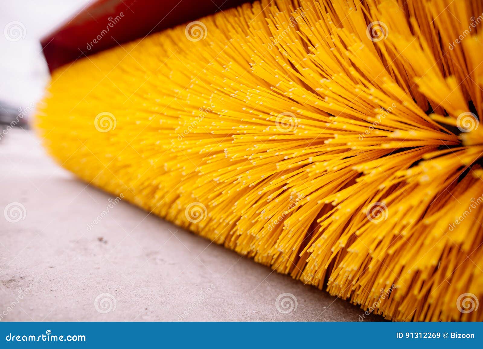 Road Brush Sweeping Machine Stock Image - Image of urban, machine: 91312269