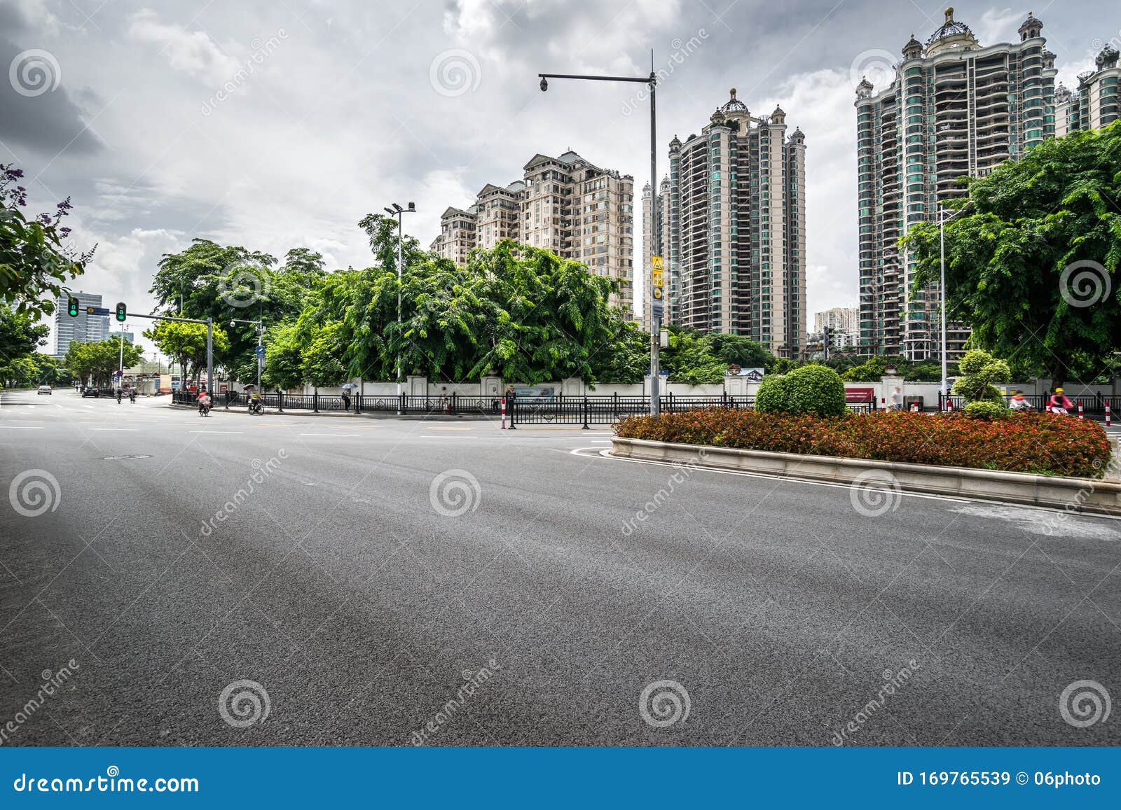 Road and building in city stock image. Image of china - 169765539