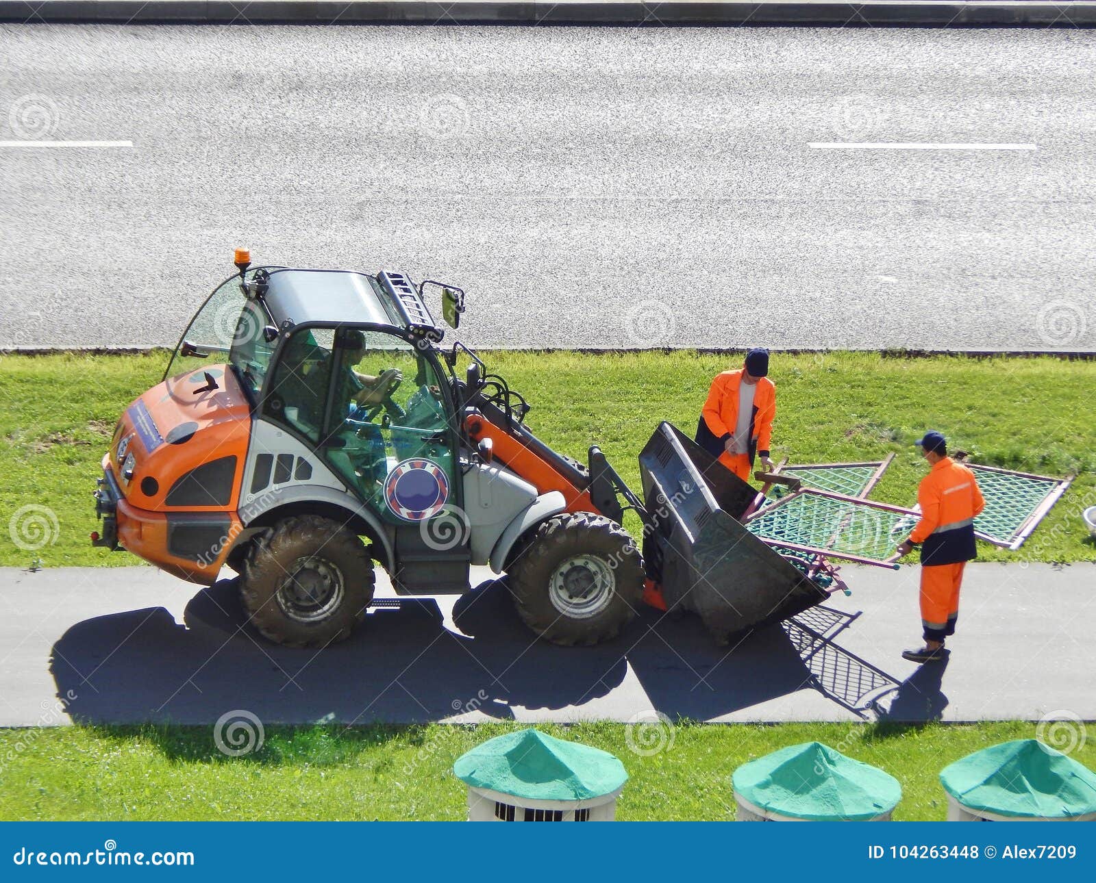 Road-building works editorial stock photo. Image of digger - 104263448