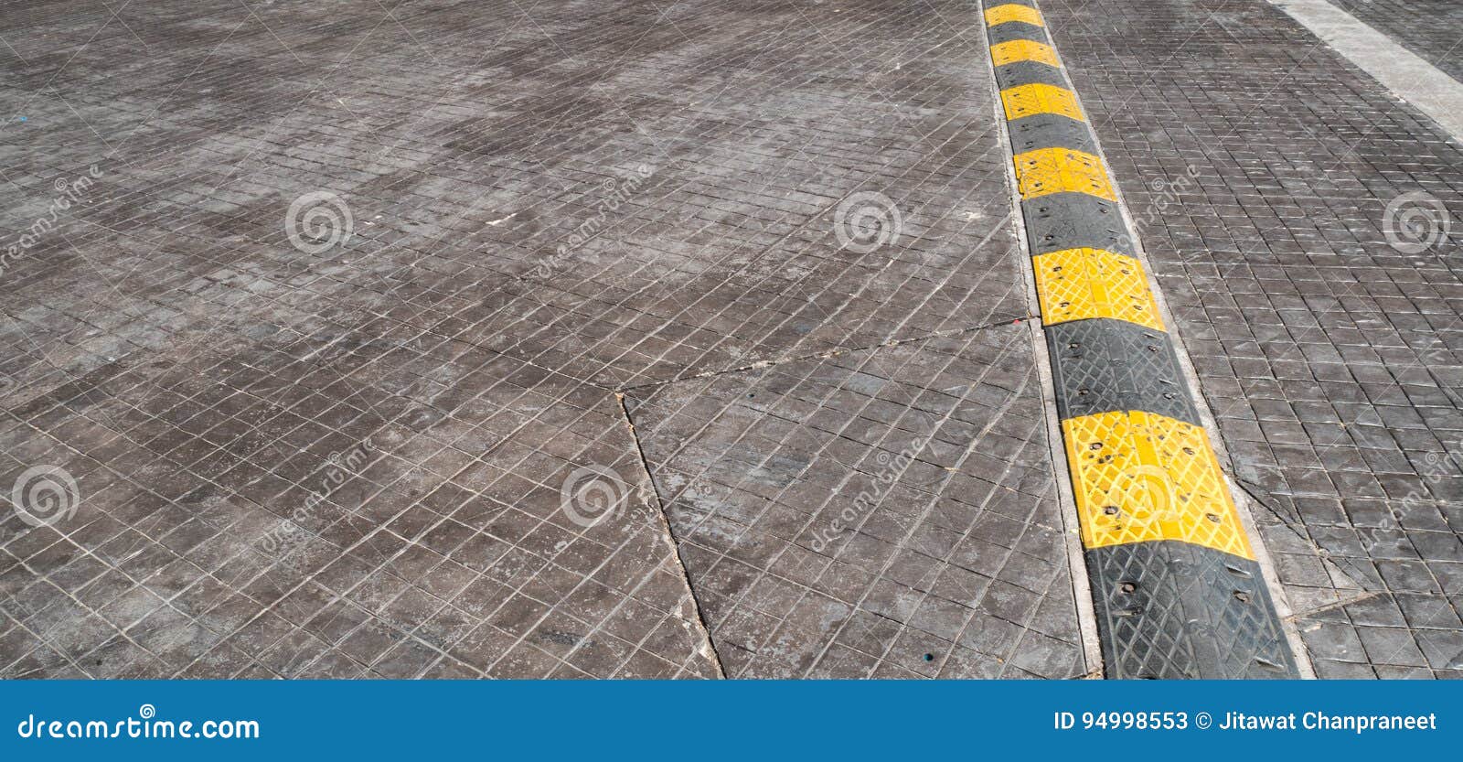 Road Bump on the Road for Reduce Speed. Stock Image - Image of symbol ...