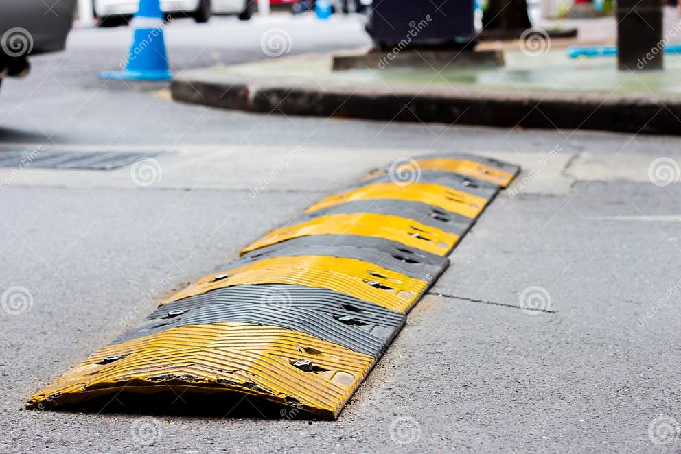 Road bump stock photo. Image of bumps, bump, drop, black - 63718788