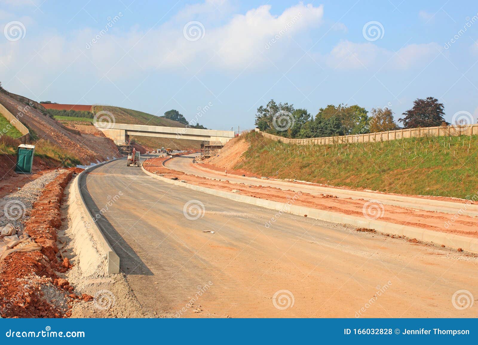 Road Bypass Construction Site Stock Photo - Image of works ...