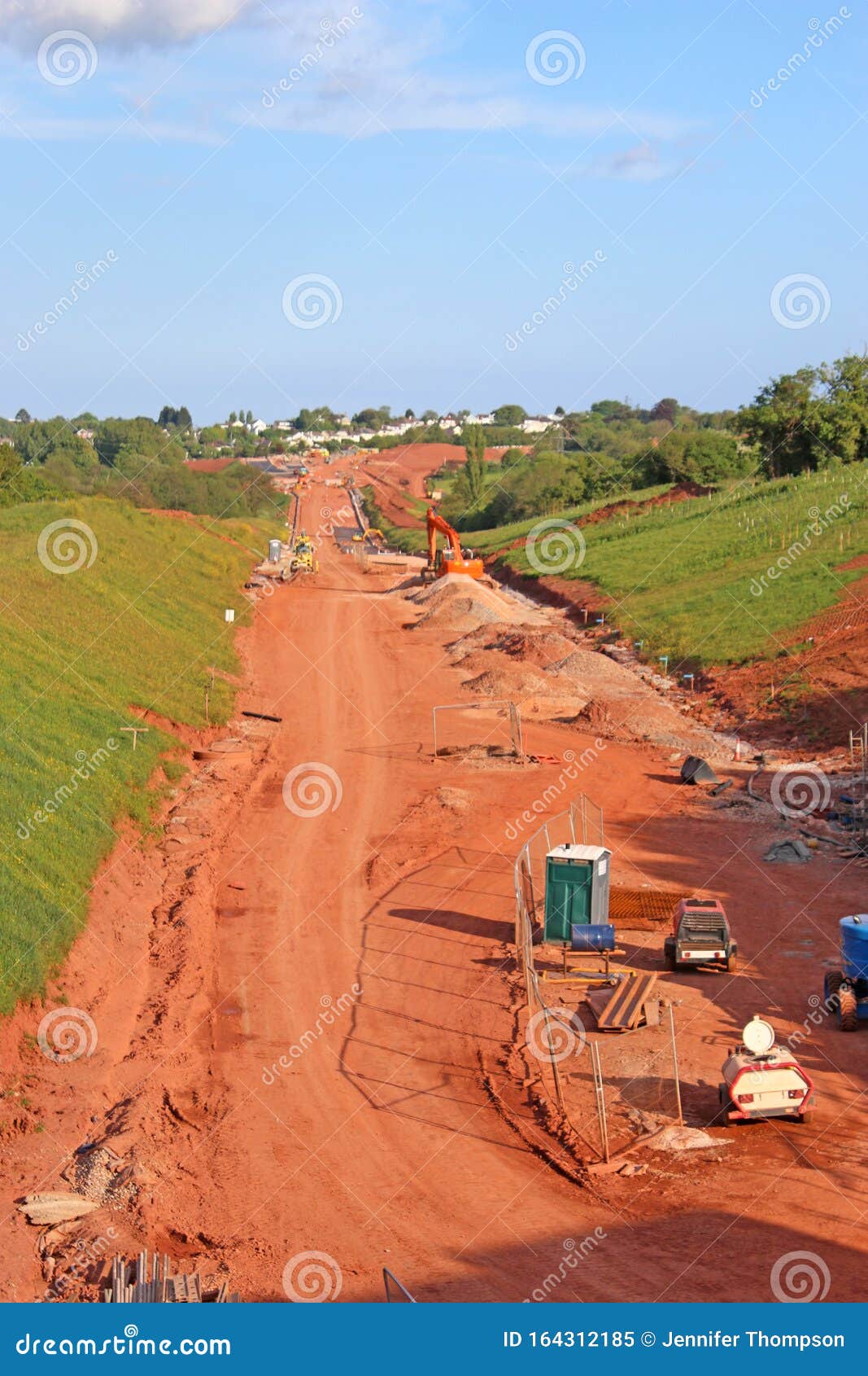 Road Bypass Construction Site Stock Image - Image of bypass ...