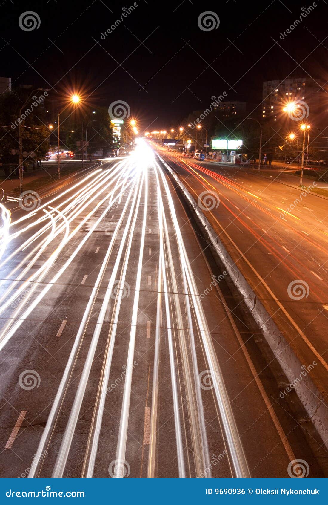 Road with car light stock photo. Image of drive, business - 9690936