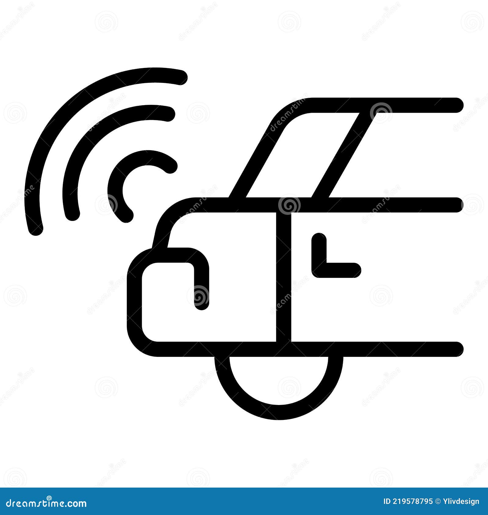 Road Car Radar Icon, Outline Style Stock Vector - Illustration of ...