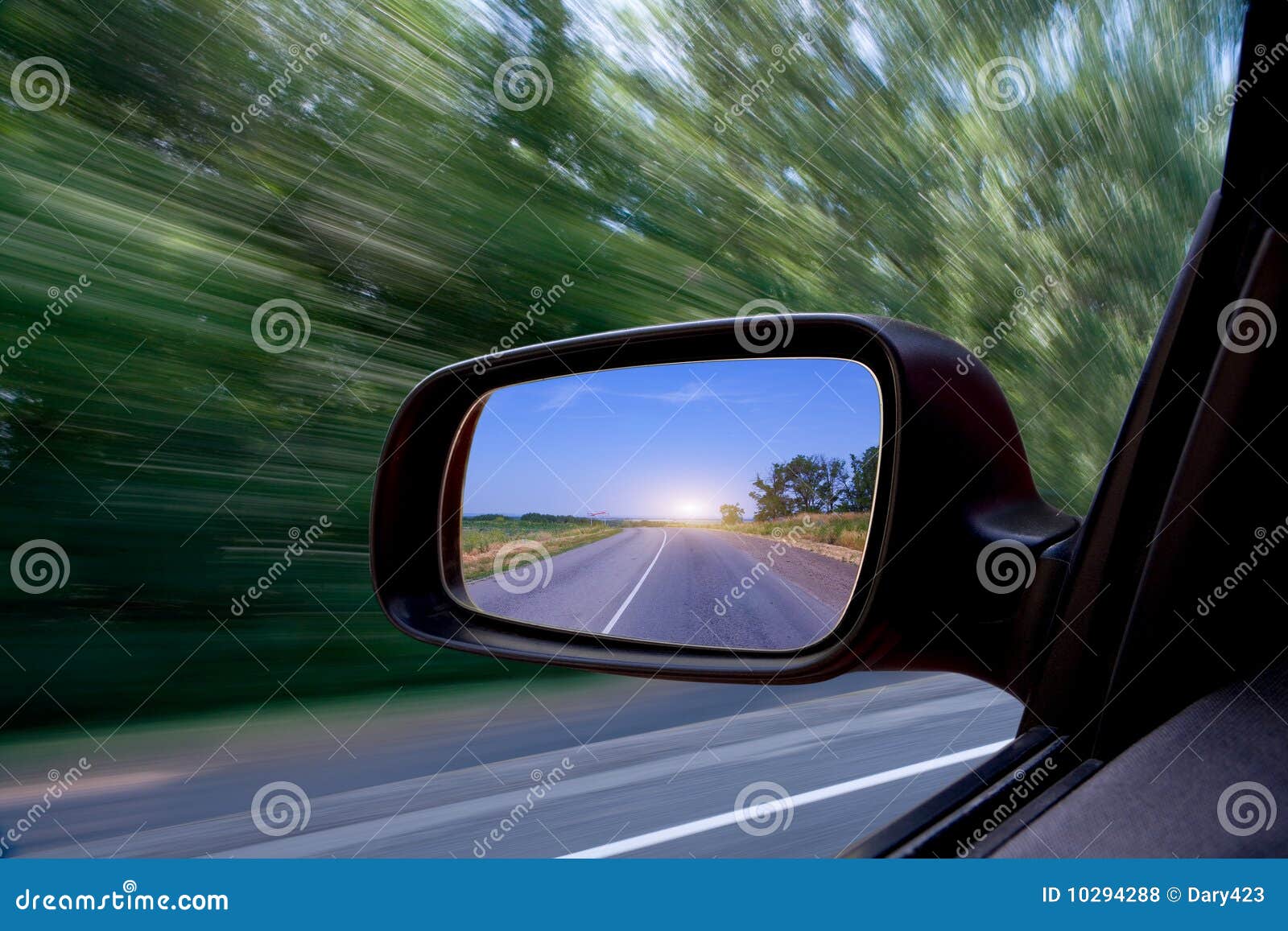 Road in Car Side-view Mirror Stock Photo - Image of travels, travelling ...