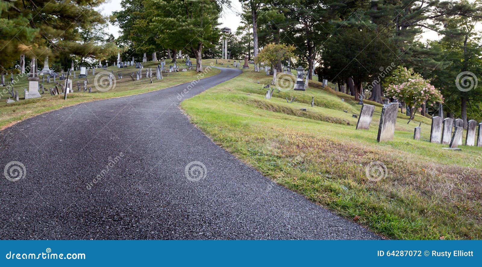 Road in a cemetery stock photo. Image of bangor, road - 64287072