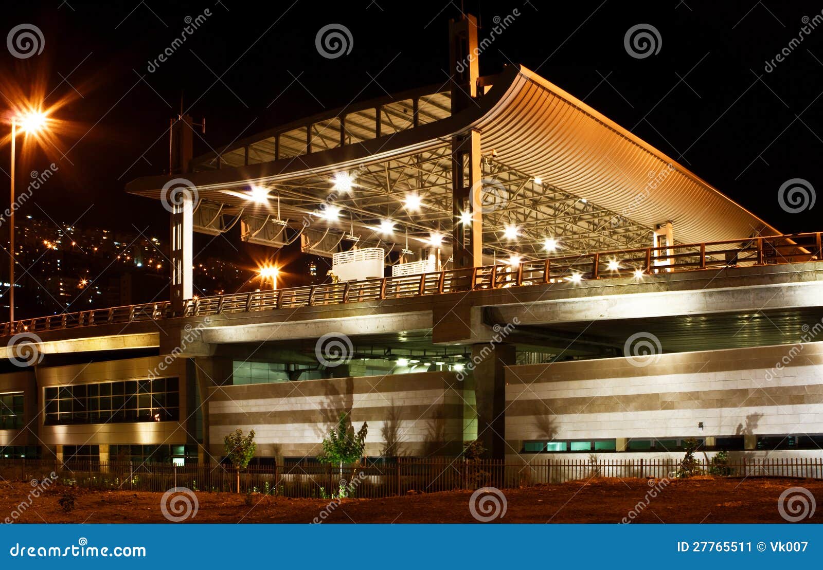 Road check post at night stock image. Image of closeup - 27765511