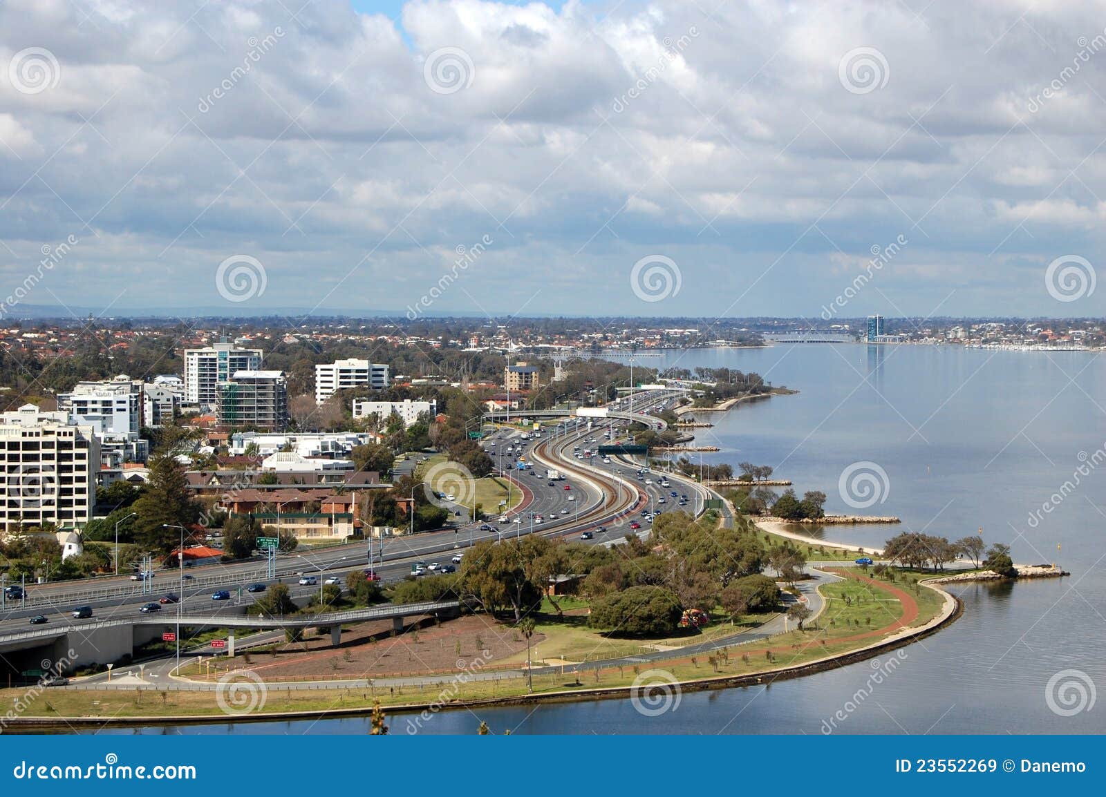 Road in the city stock image. Image of town, freeway - 23552269