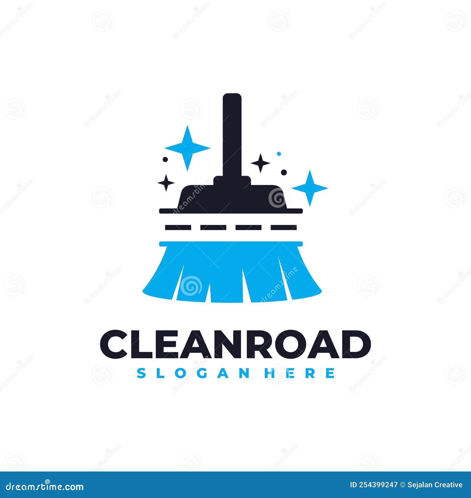Road cleaning logo vector stock vector. Illustration of modern - 254399247