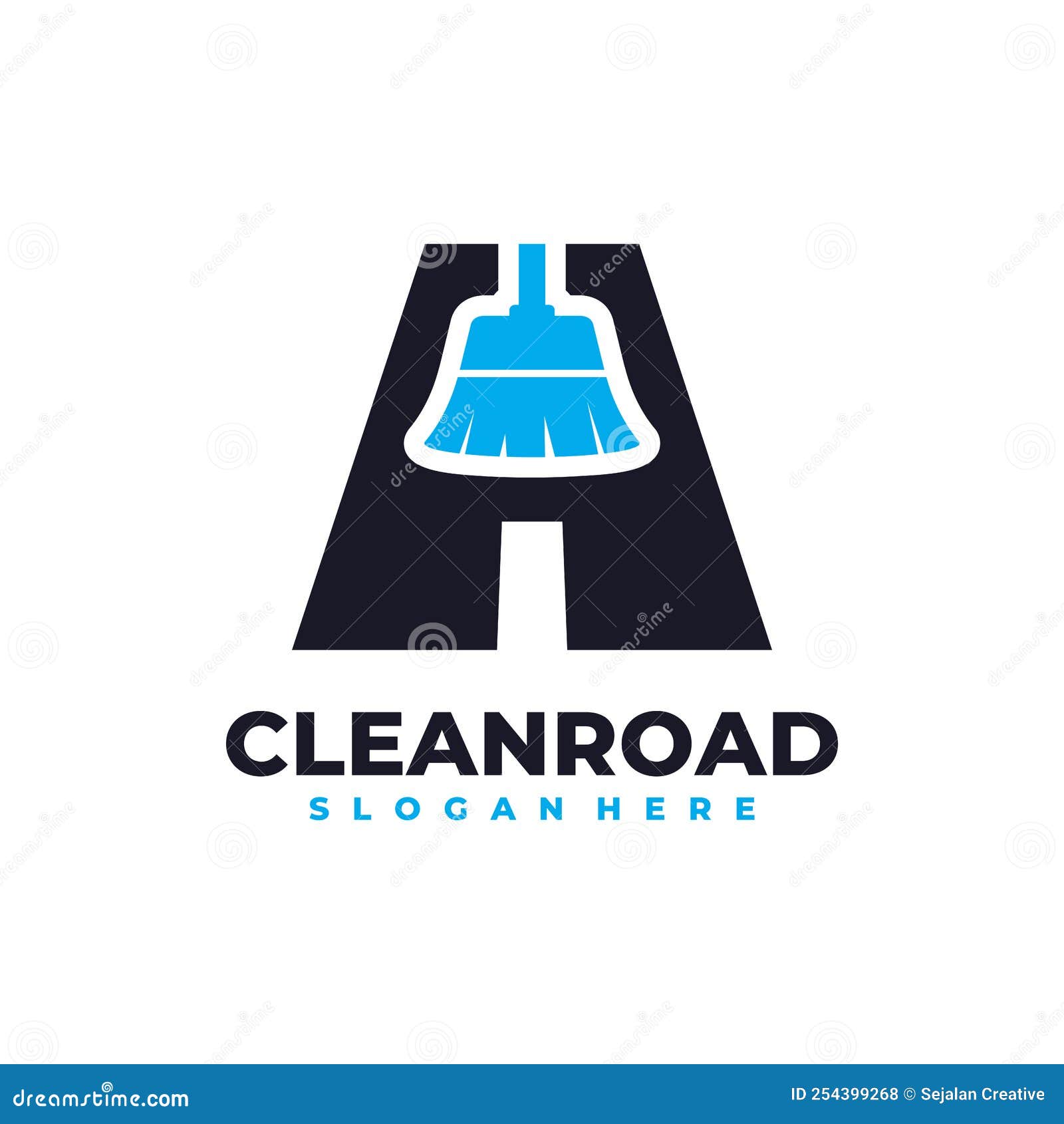 Road cleaning logo vector stock vector. Illustration of business ...