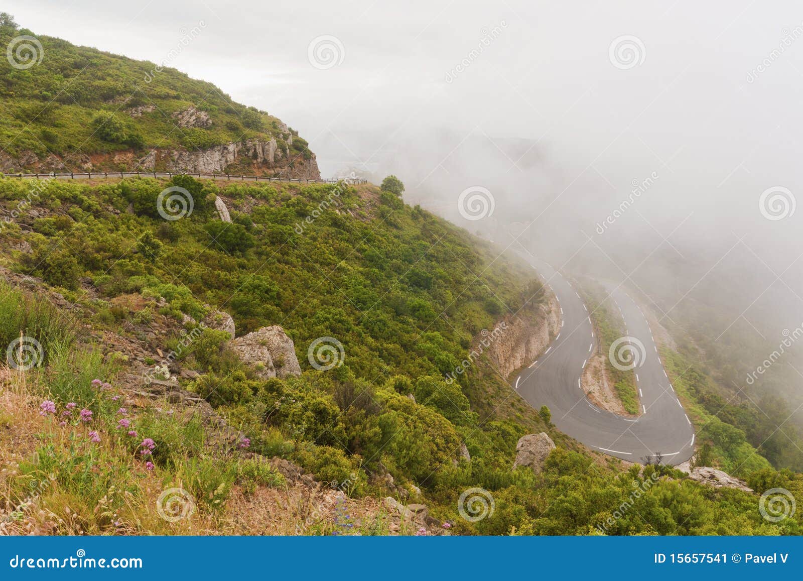 Road on the cliffs stock image. Image of scenic, seaside - 15657541