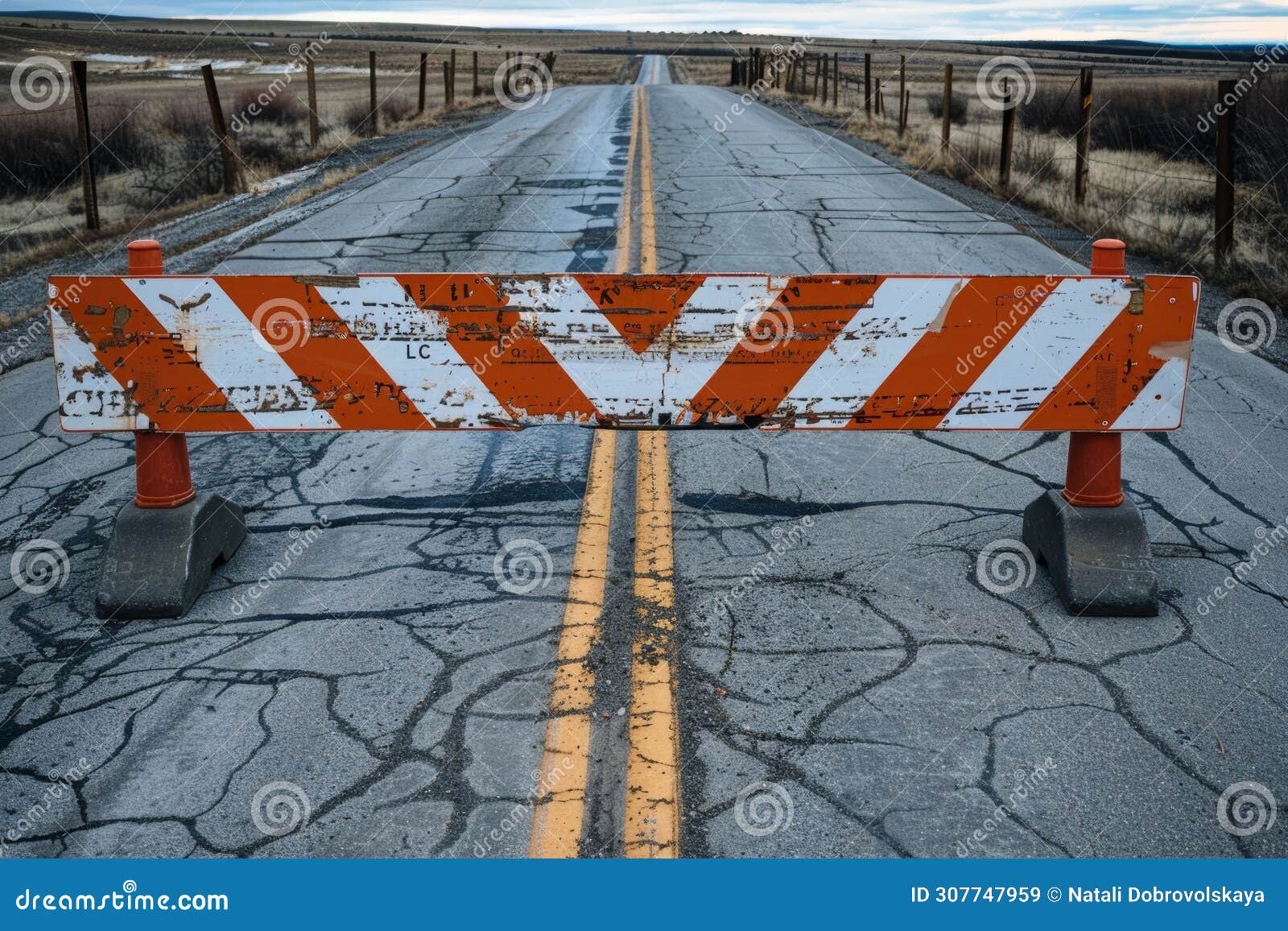 Road Closed ,caution for Drivers Stock Image - Image of interruption ...