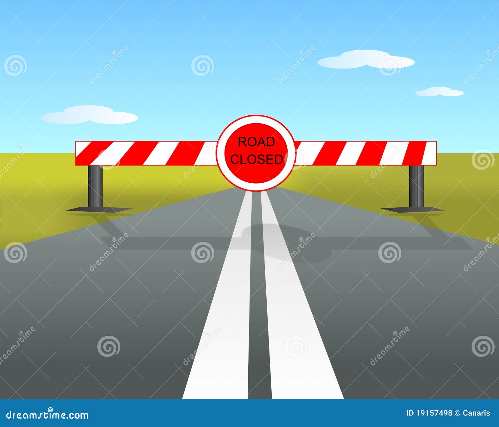 Road closed, cdr vector stock vector. Illustration of repair - 19157498