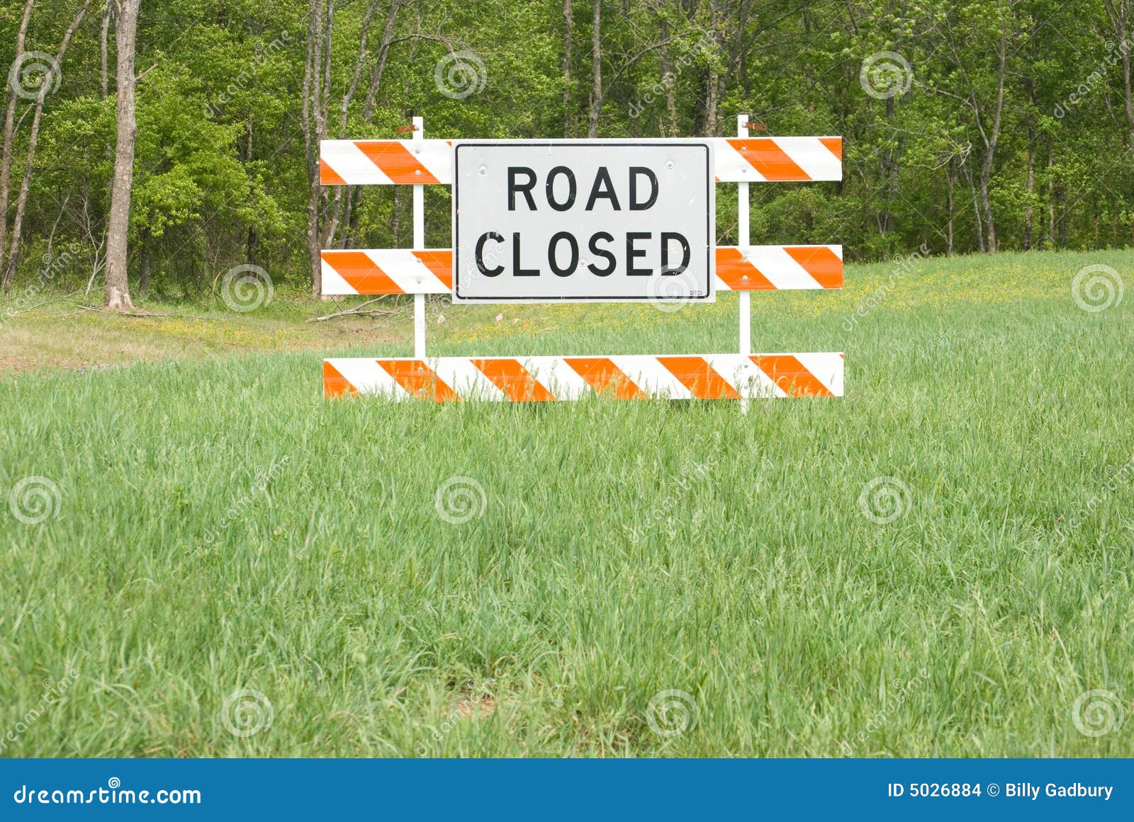 Road closed sign stock photo. Image of misplaced, warning - 5026884