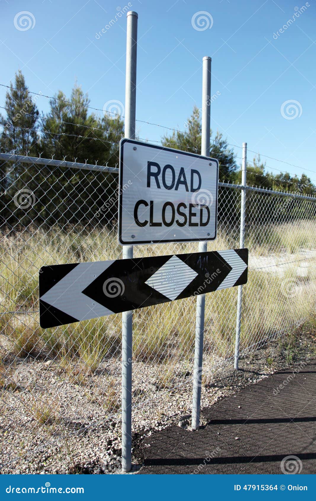 Road closed sign stock photo. Image of street, stop, closed - 47915364