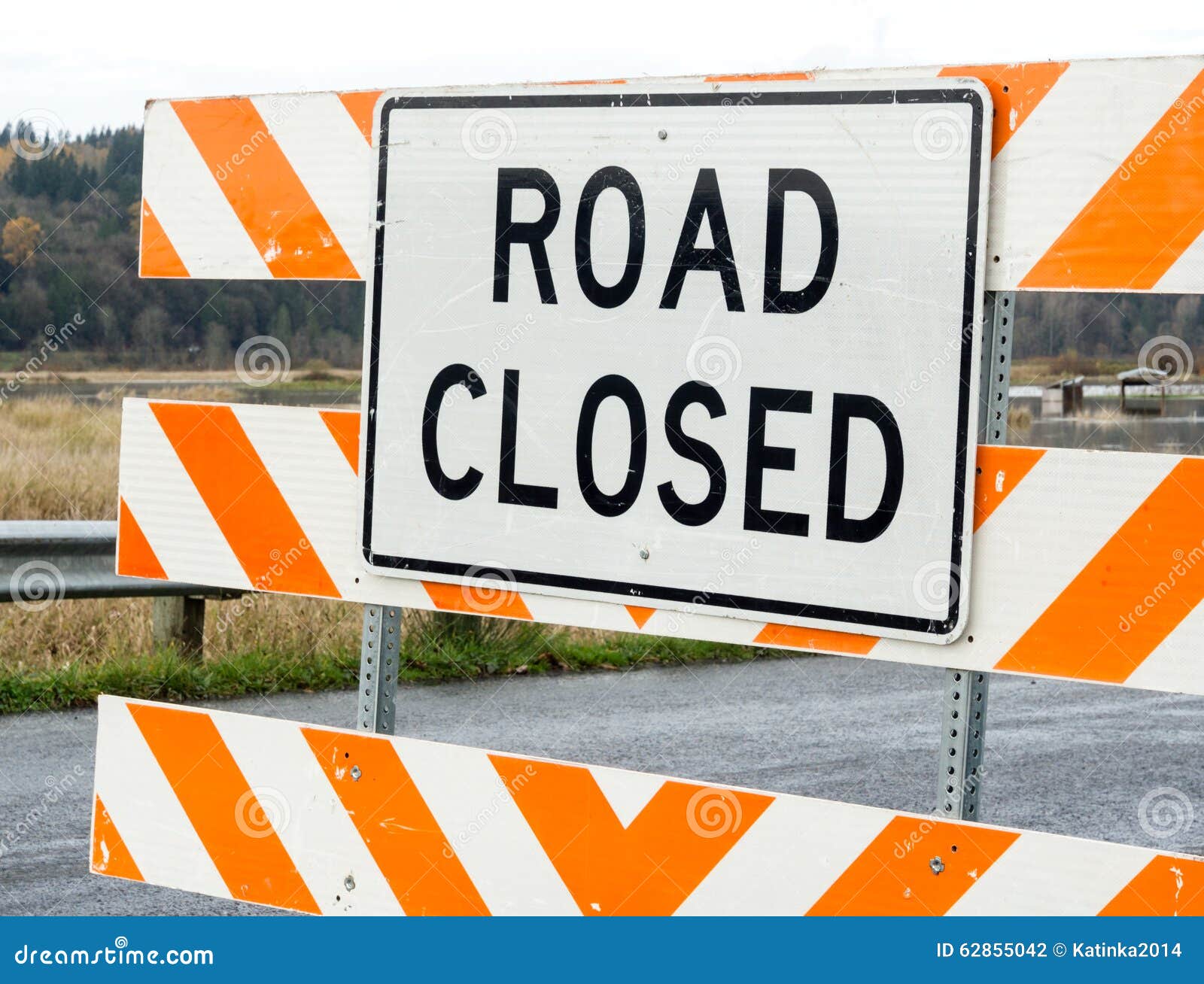 Road closed sign stock photo. Image of maintenance, rural - 62855042