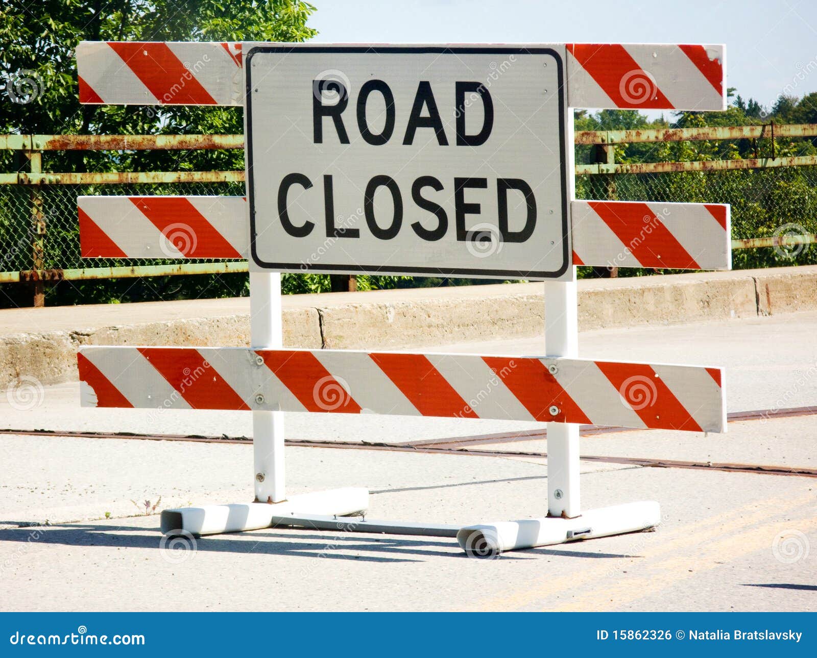 Road closure stock photo. Image of close, travel, stripe - 15862326
