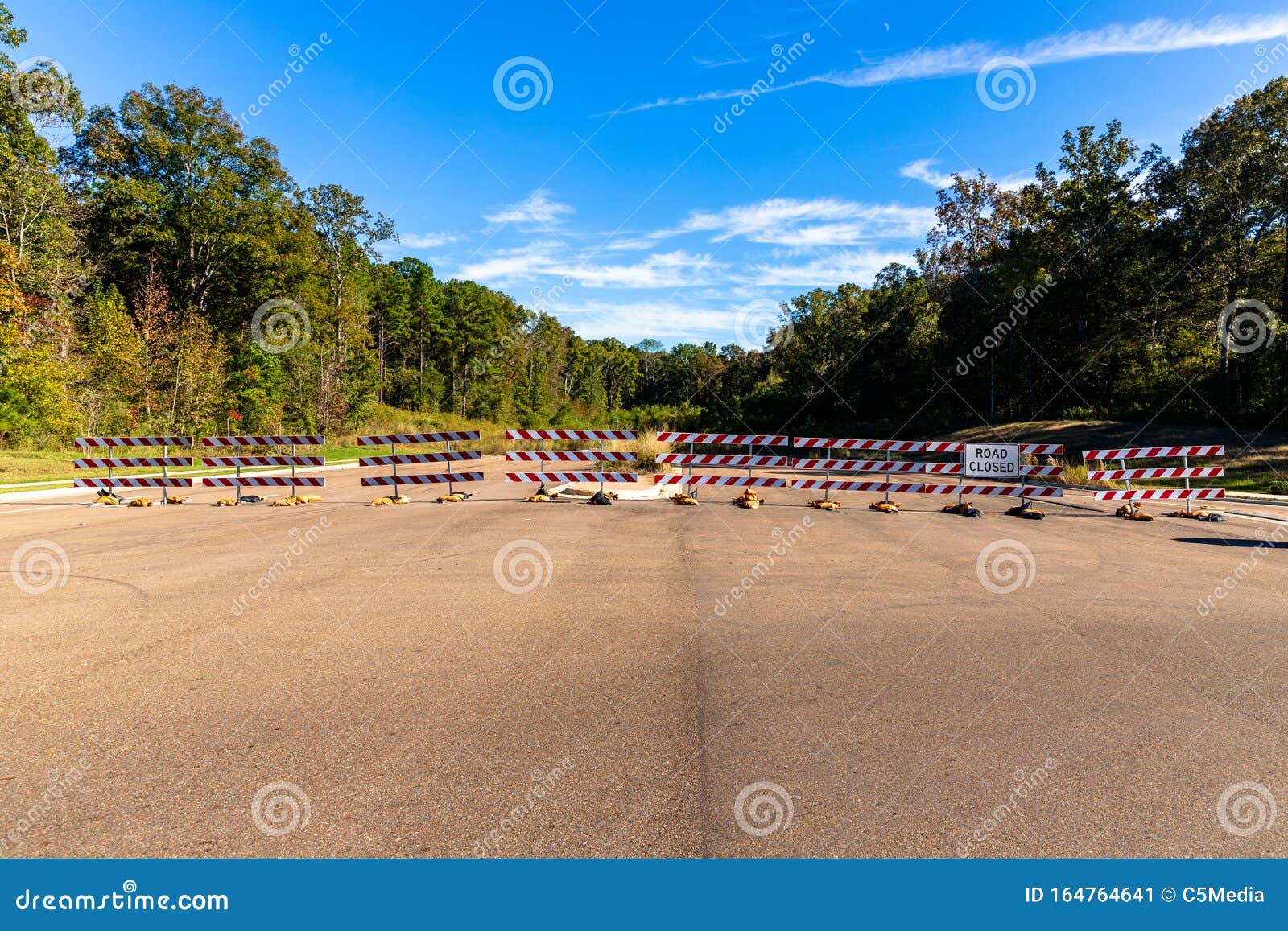 Road Closure And Diversion Signage In UK Village Royalty-Free Stock ...