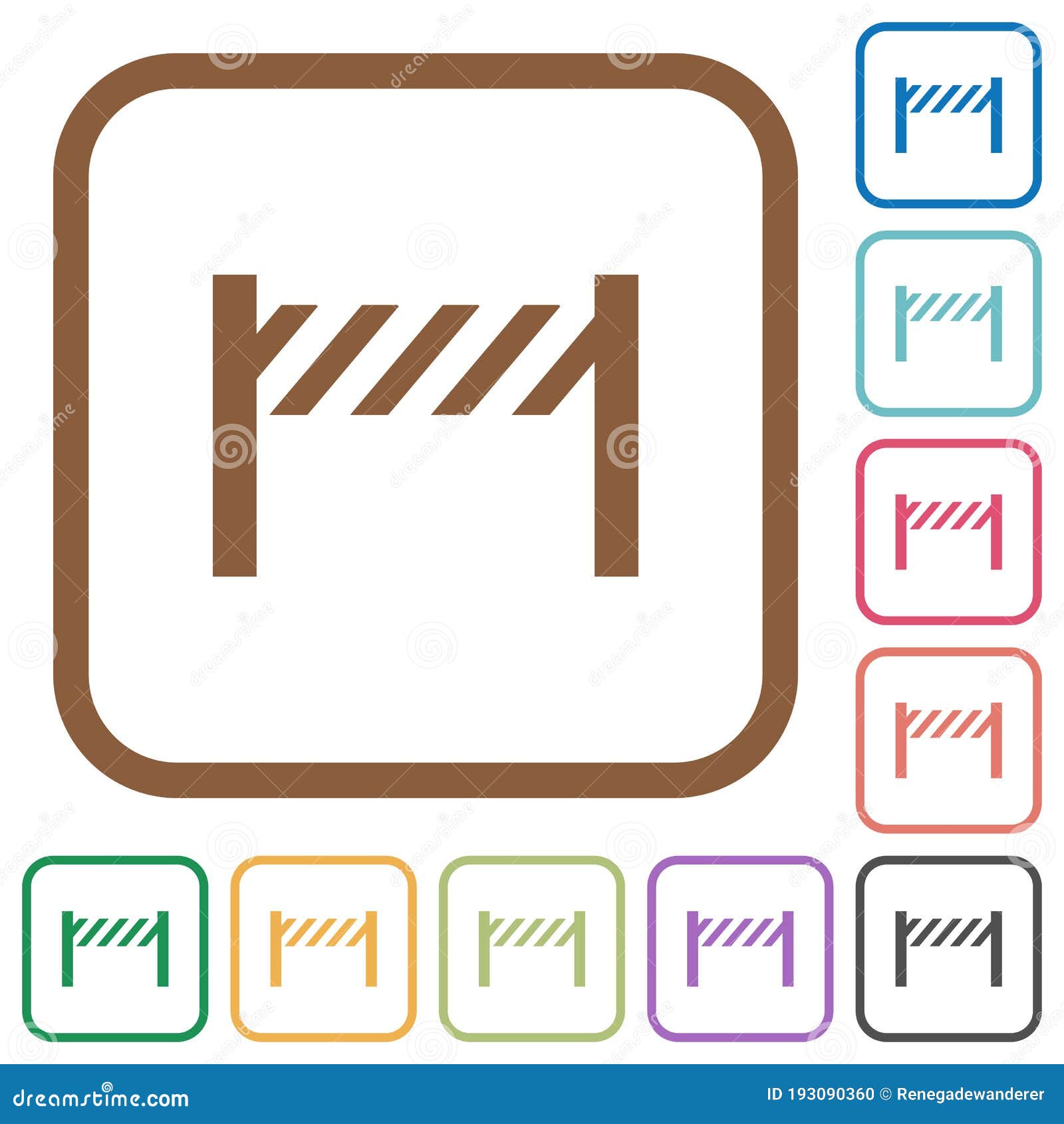 Road Closure Icons Stock Illustrations – 78 Road Closure Icons Stock ...