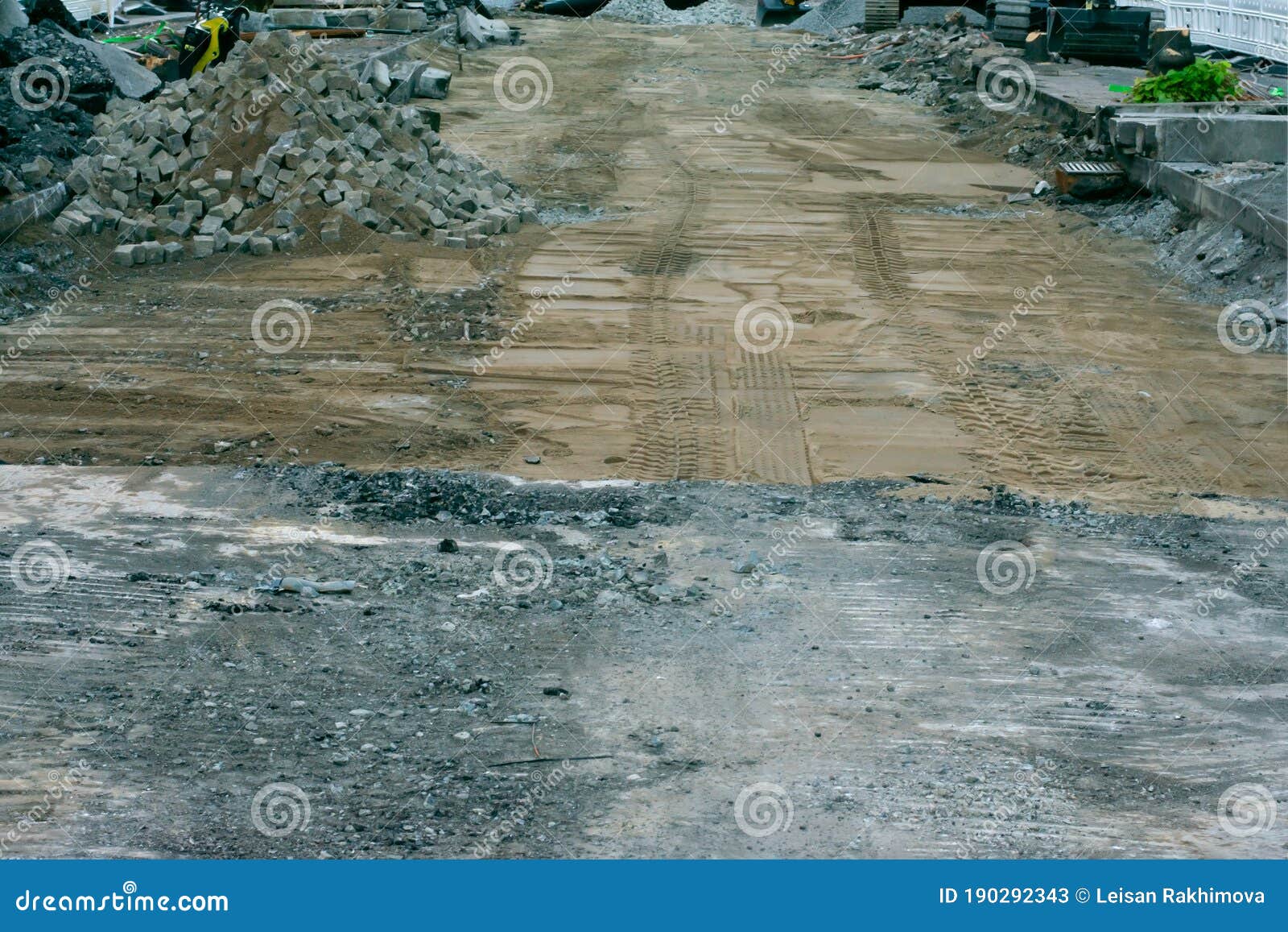 Road Closures and Construction Stock Image - Image of garbage, safety ...