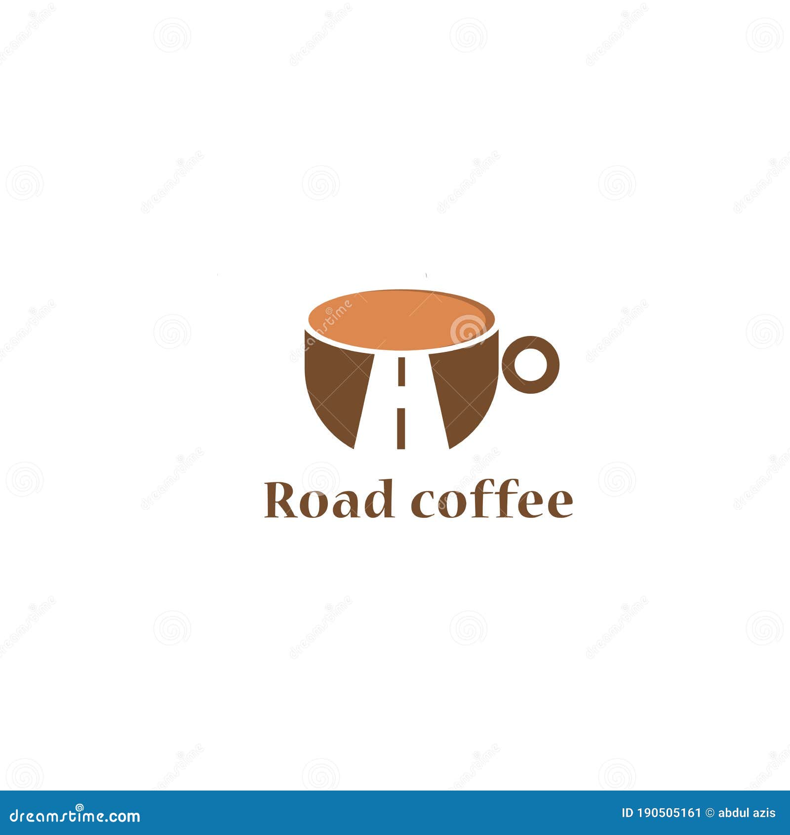 Road coffee logo stock vector. Illustration of road - 190505161