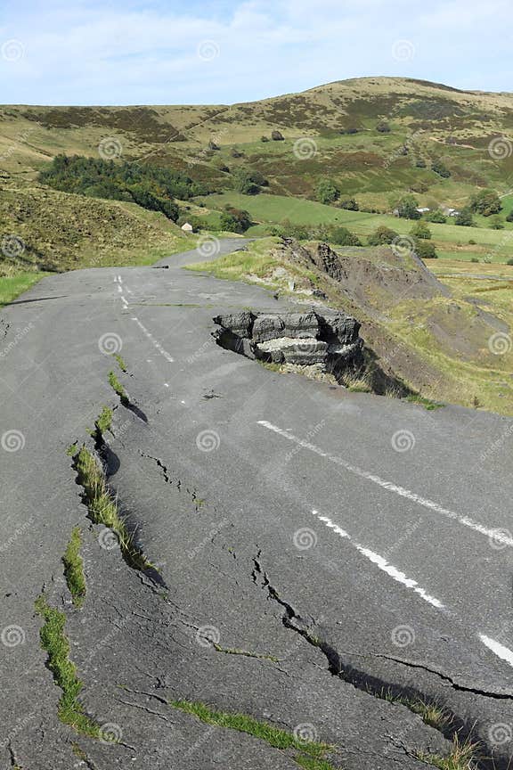 Road Collapse stock photo. Image of cracked, unstable - 21369256