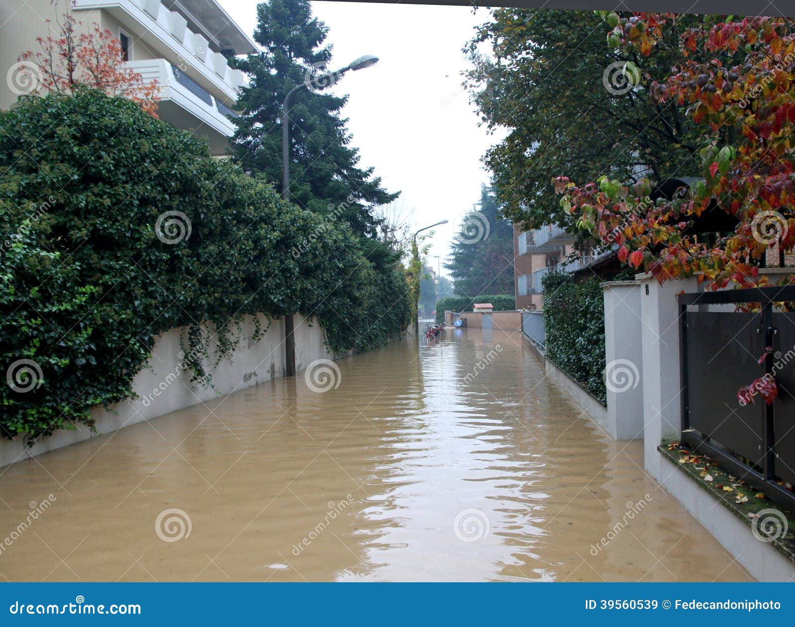 Road Completely Submerged by the Mud during the Flood Stock Image ...