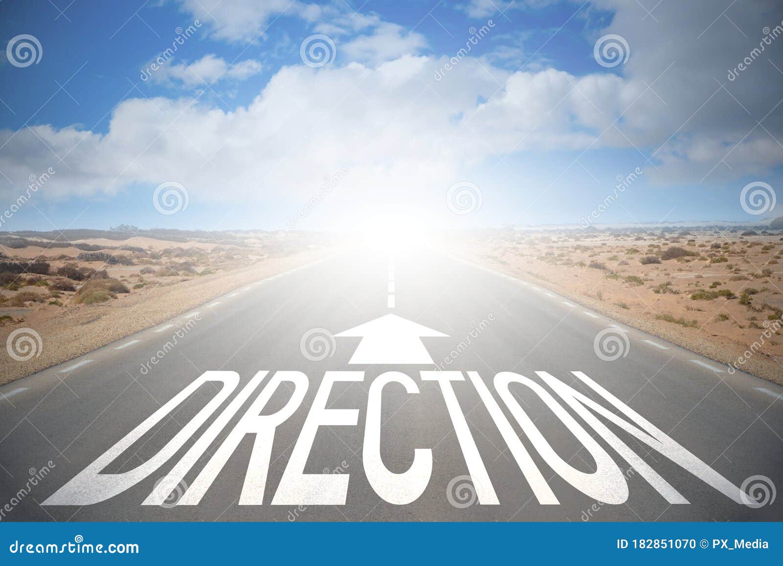 Highway/ Road Concept - Direction Stock Photo - Image of empty ...