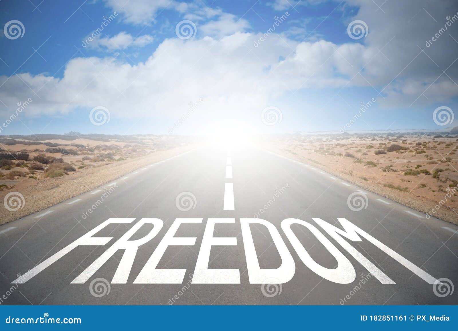 Highway/ Road Concept - Freedom Stock Image - Image of word, motorway ...