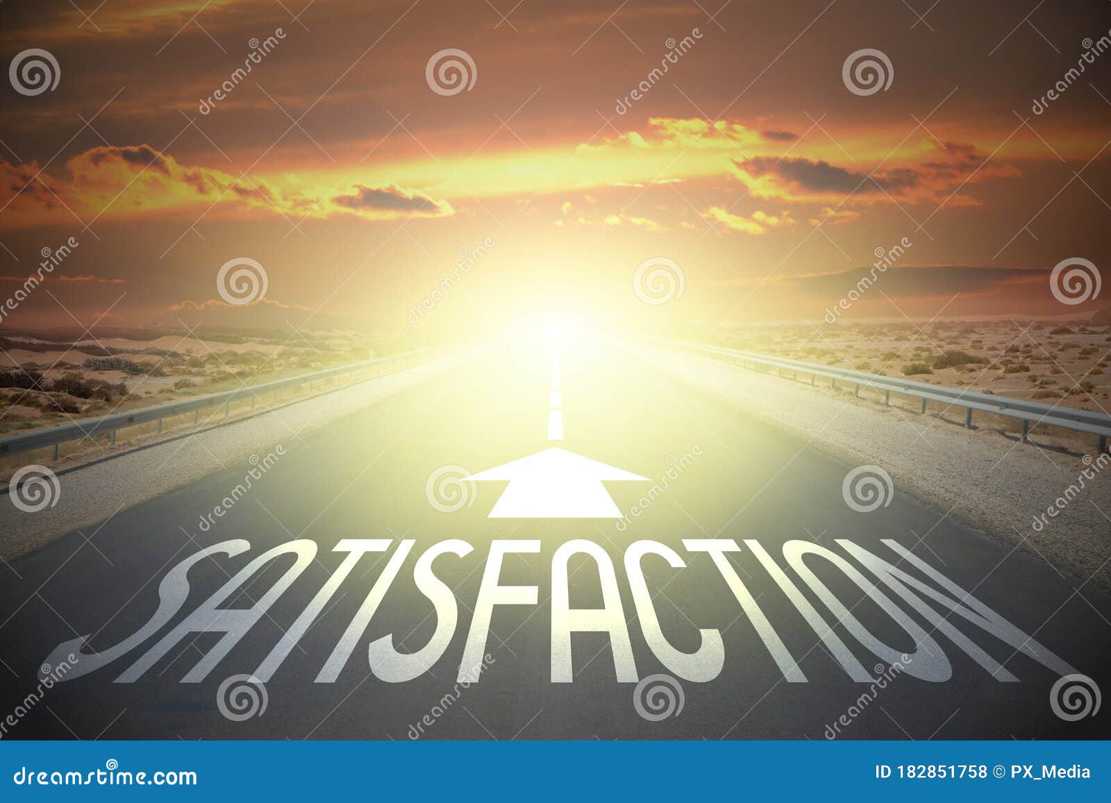 Highway/ Road Concept - Satisfaction Stock Illustration - Illustration ...