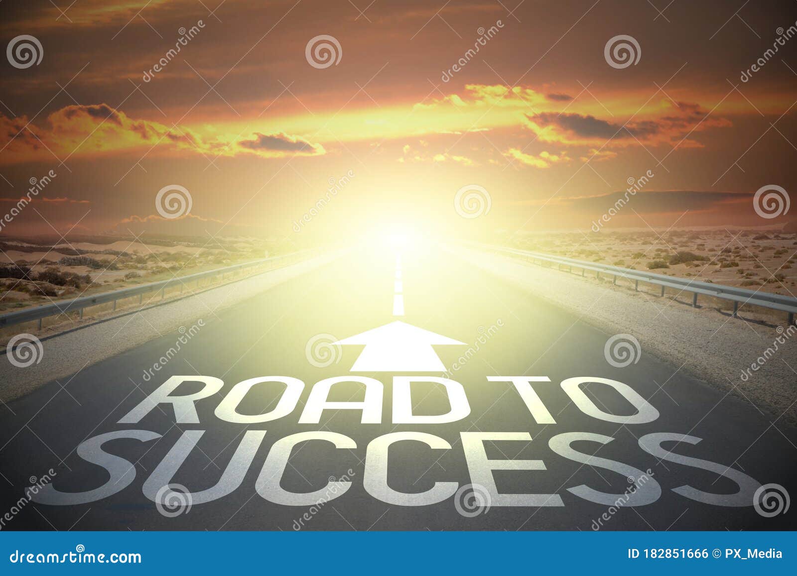 Highway/ Road Concept - Road To Success Stock Illustration ...