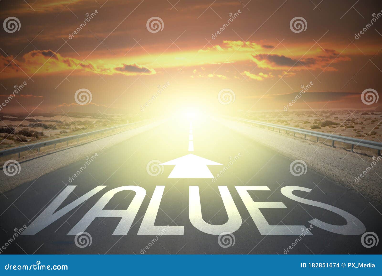 Ethics Two Way Road Sign Right Vs Wrong Good Bad Choice Stock Image ...