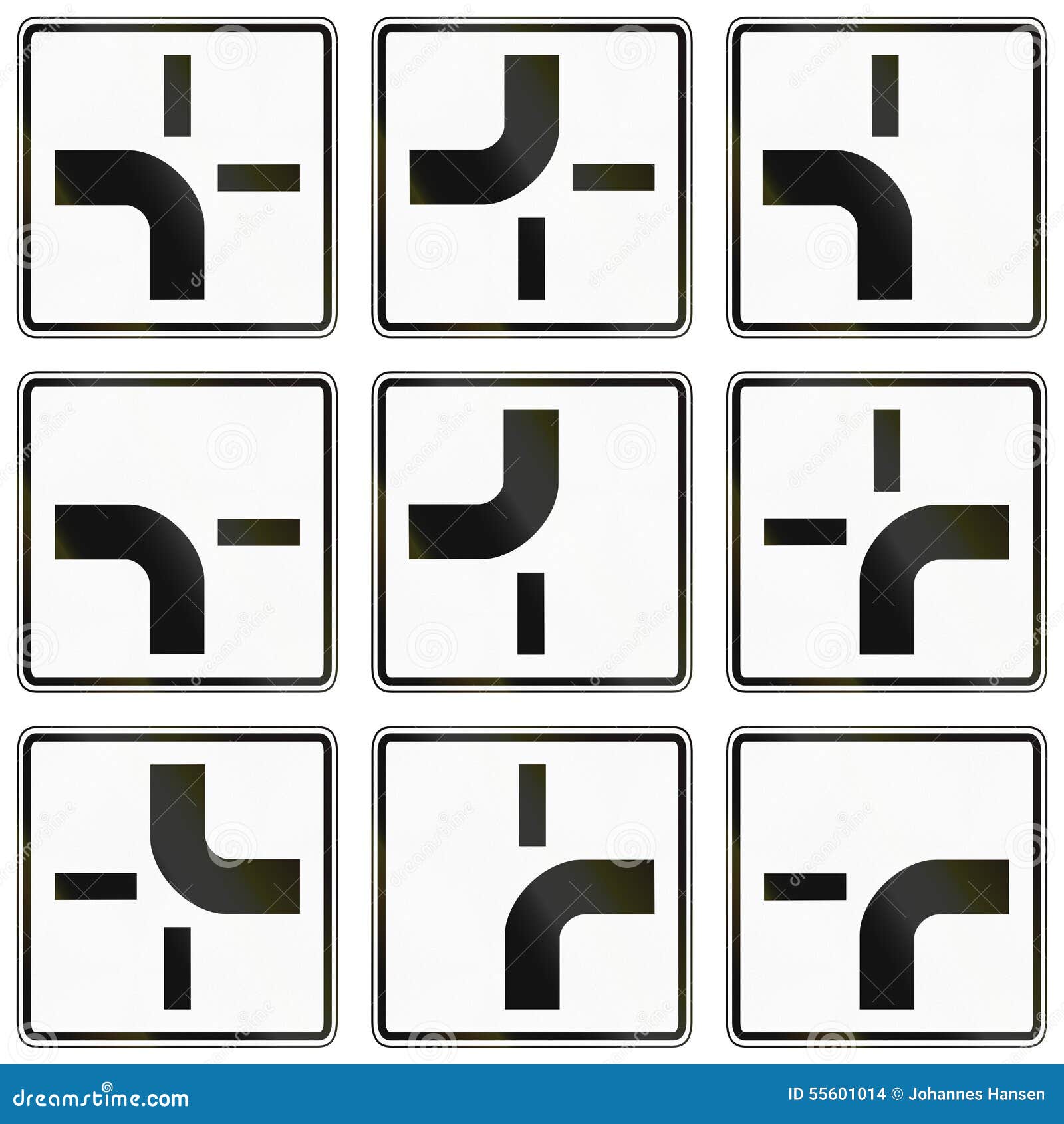 Road Configurations in Germany Stock Illustration - Illustration of ...