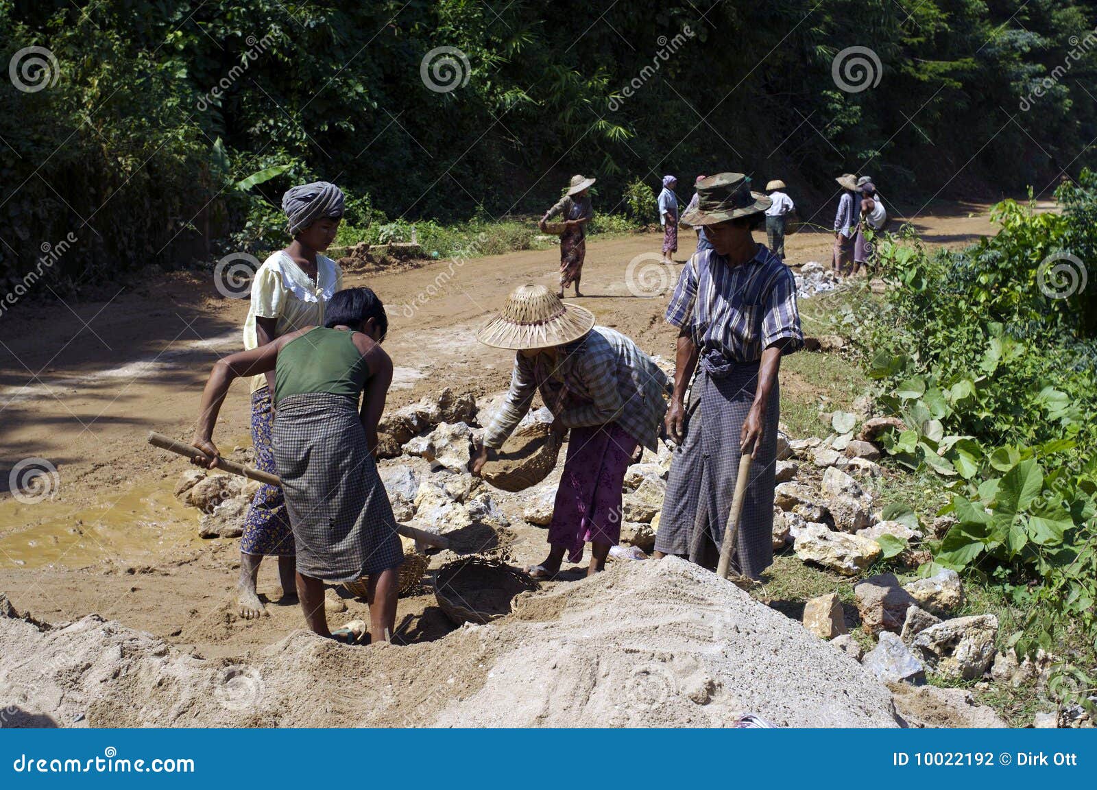 Road constructing in Burma editorial photography. Image of cities ...