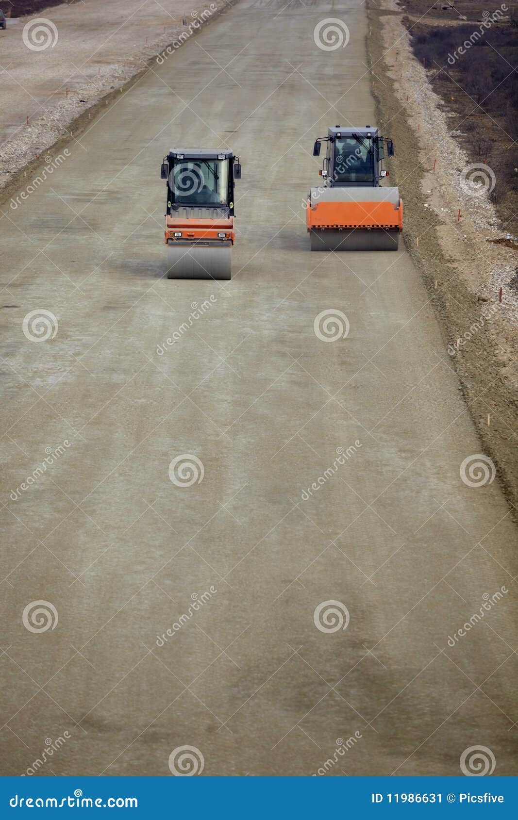 Road construction stock image. Image of heavy, gravel - 11986631