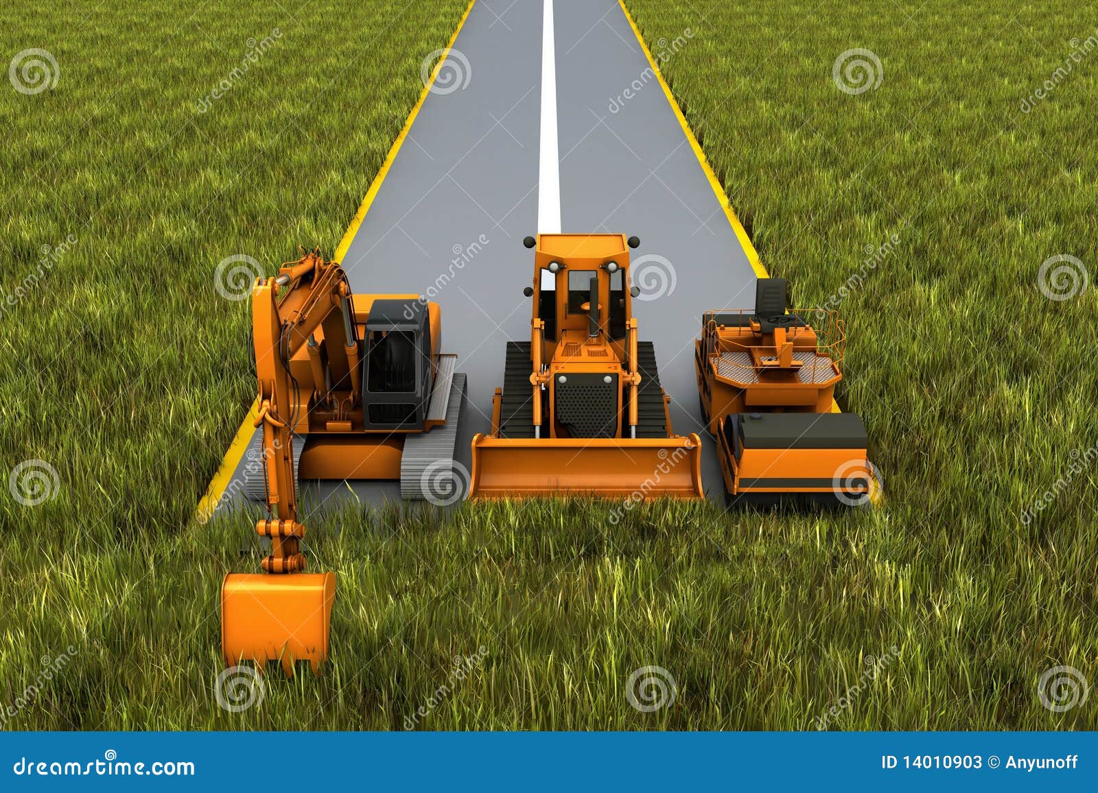 Road Construction Set. Highway Map Toolkit. Vector Illustration ...