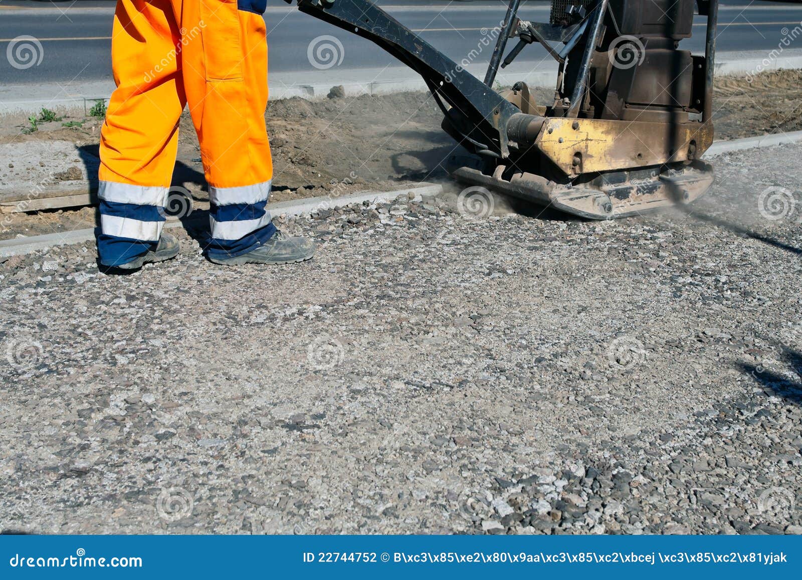 Road construction stock photo. Image of repairing, equipment - 22744752