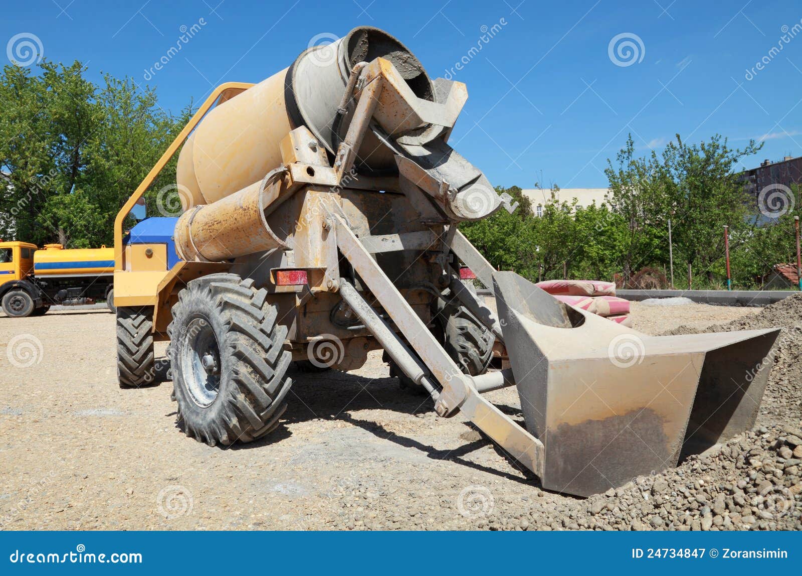 Road construction stock image. Image of construction - 24734847