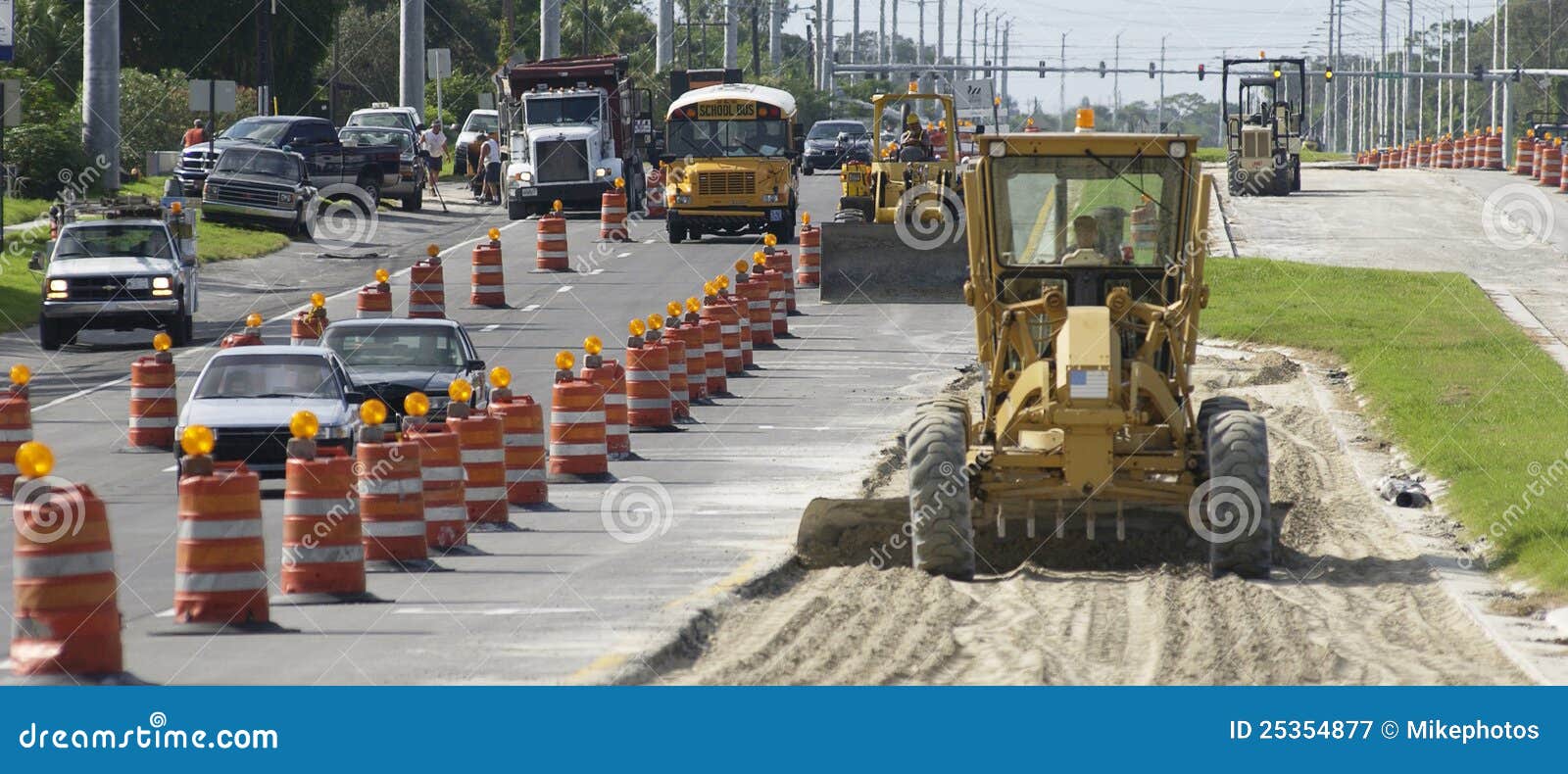 Road Construction Royalty Free Stock Photography - Image: 25354877