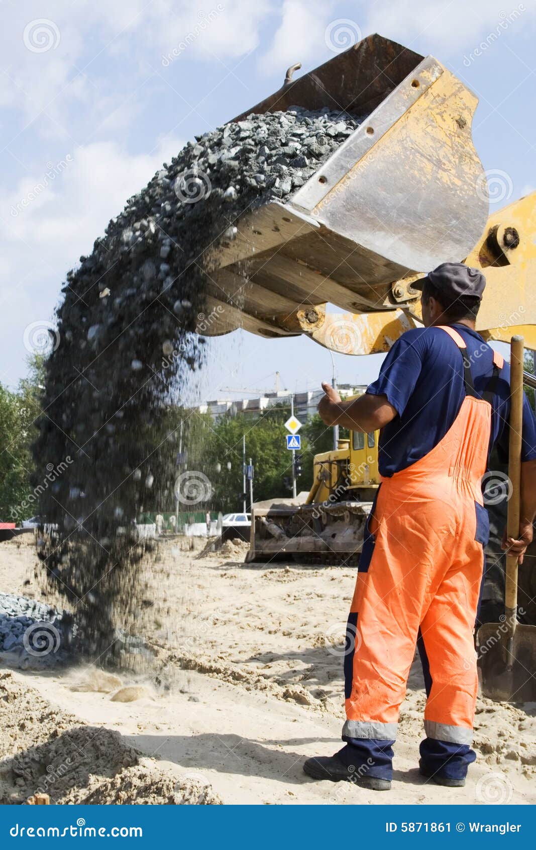 Road construction stock image. Image of equipment, asphalt - 5871861