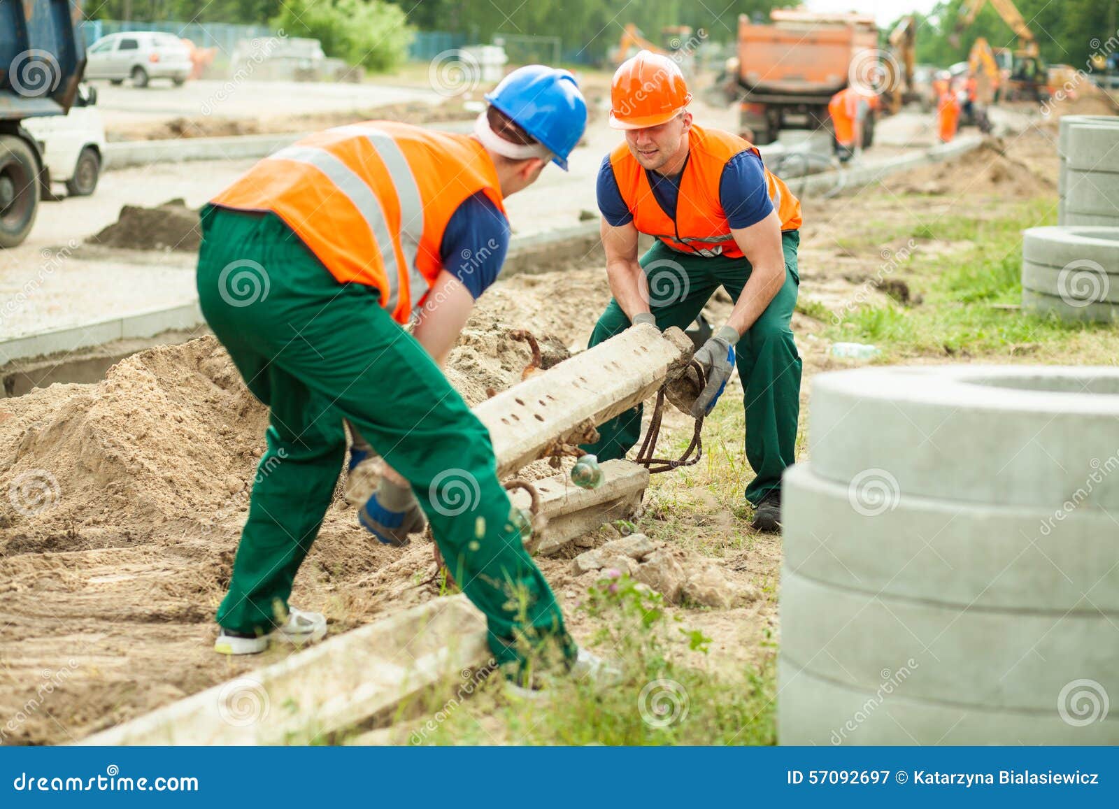 Road Construction in the City Stock Image - Image of builder ...