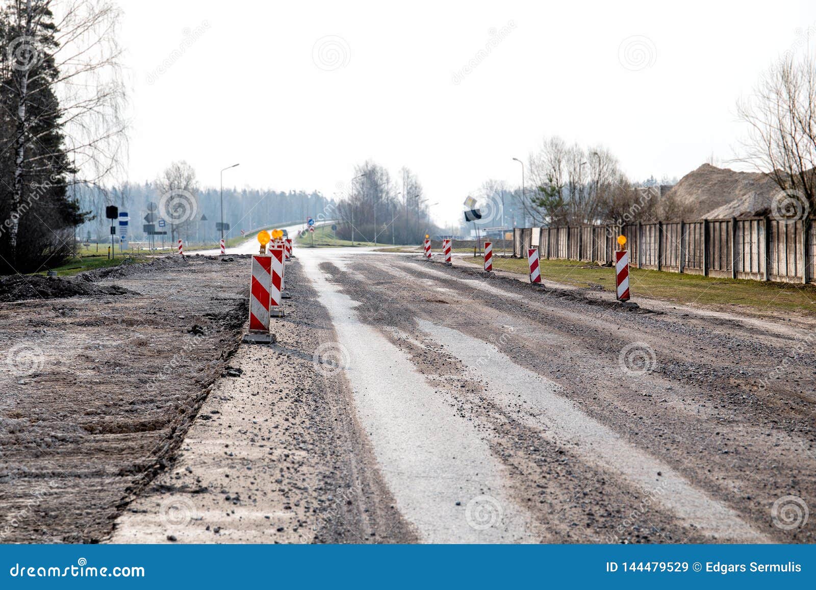 Road Construction in the City. Construction Site Stock Image - Image of ...