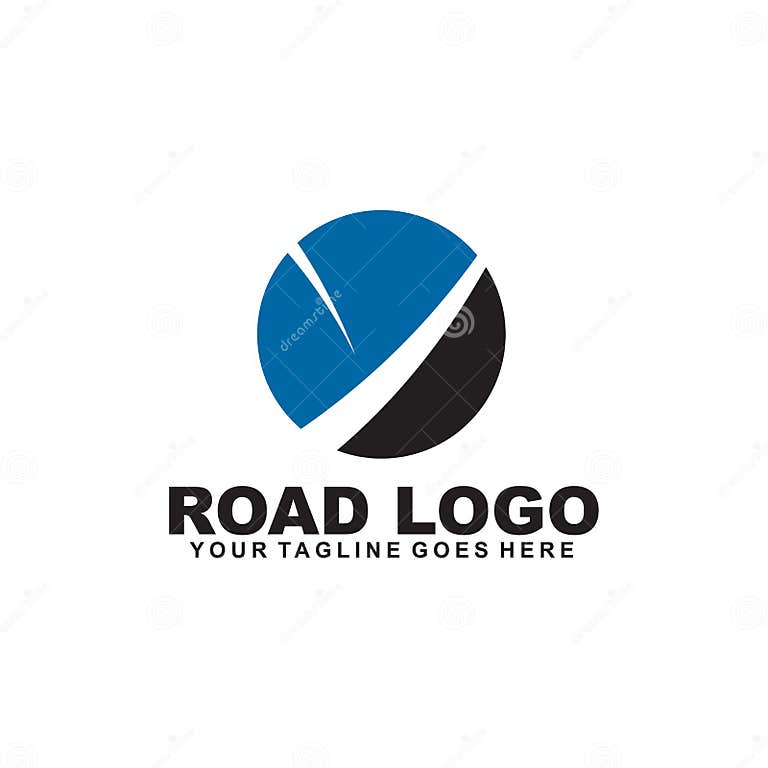 Road Construction Company Logo Design Template Stock Vector ...