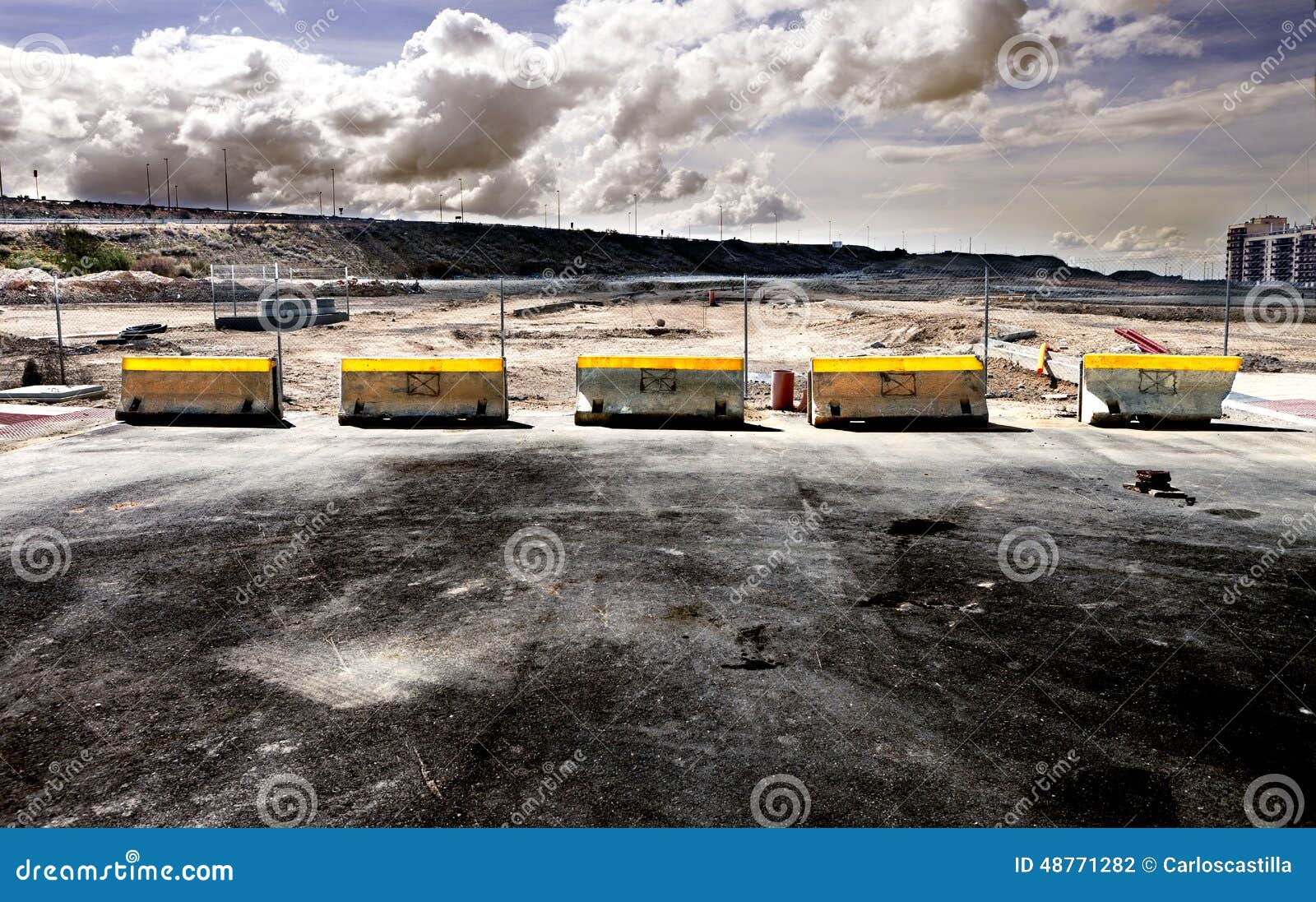 Road Construction,Construction of a Road and Cut Step Stock Photo ...